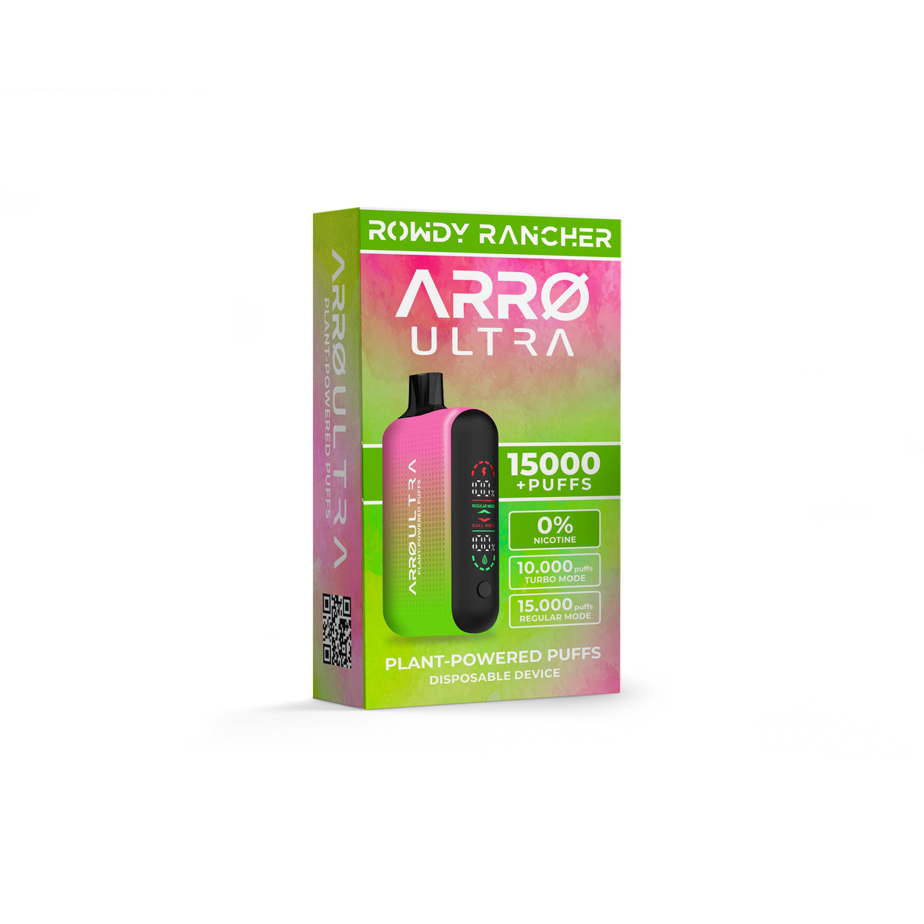 ARRØ Ultra Nicotine Free Vape | Rowdy Rancher Flavor | 15,000 Puffs ...