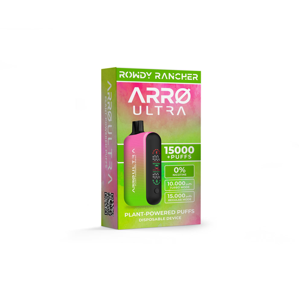 ARRØ Ultra Nicotine Free Vape | Rowdy Rancher Flavor | 15,000 Puffs ...